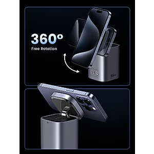 UGREEN MagSafe Charger Stand, Nexode 100W USB C Charger 4 in 1 with 15W MagSafe Wireless Fast Charging Station for iPhone 15 Pro Max/14/13/12, AirPods Pro, MacBook Pro, Galaxy S24