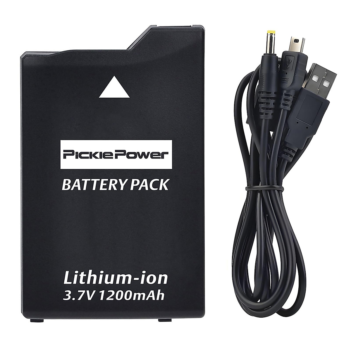 Pickle Power PSP 3000/2000 Battery with PSP Charger Cable for PSP 3000 / PSP Slim 2000 PSP-S110,PSP-3001, PSP-3000, PSP-3002, PSP-3004, PSP-2001, PSP Slim Console