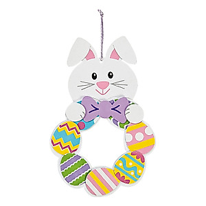 Easter Bunny Wreath Craft Kit - Makes 12 - DIY Crafts for Kids and Fun Home Activities