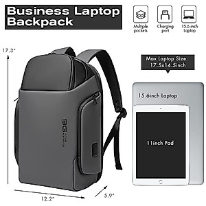 BANGE Smart Business Backpack, Laptop Backpack Fits for 15.6 INCH, Waterproof Travel Back Pack, Fashion Casual Daypack for Men and Women…