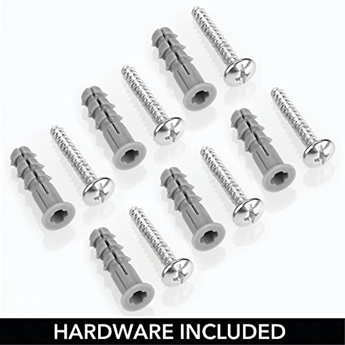 mDesign Steel Towel Holder for Bathroom Wall - Wall Mounted Organizer for Rolled Towels and Bath Robes - Six Level Wall Mount Towel Storage Rack - Bathroom Towel Organizer - Hyde Collection - Satin