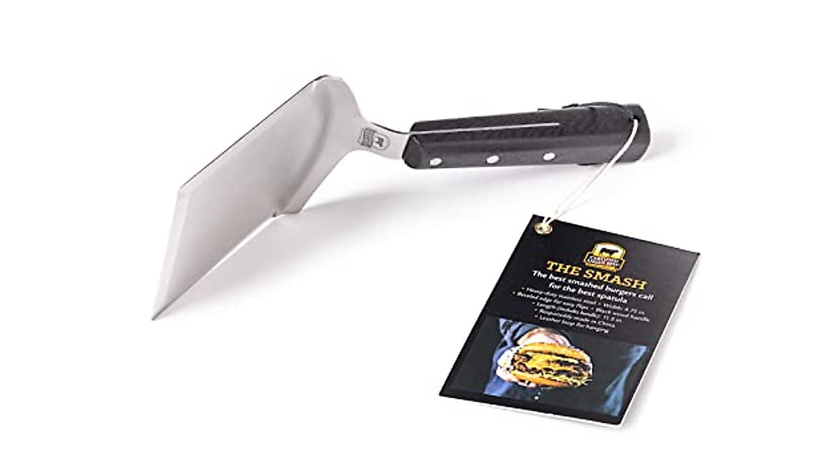 Heavy Duty Stainless Steel Smash Burger Spatula for Grilling