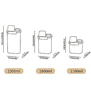 Houchu Washing Powder Container Household Detergent Box Laundry Measuring Cup Detergent Powder Storage Bucket(M)