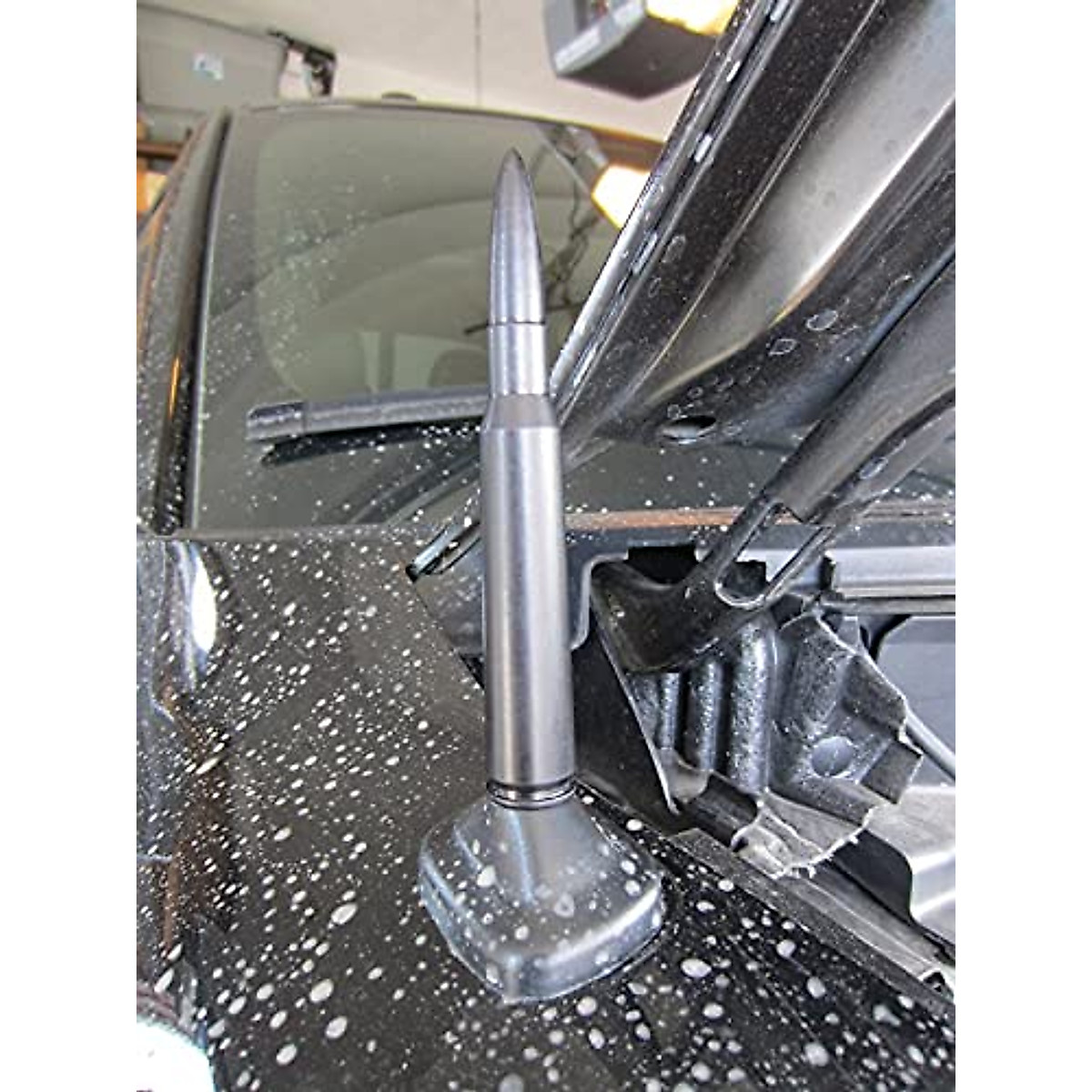 Bullet Antenna Car Truck Accessories for Ford F150 F250 F350 Super Duty Raptor Bronco Trucks Dodge RAM 1500 2500 3500 (Fits All Truck Model Years) Made with 6061 Billet Aluminum Construction