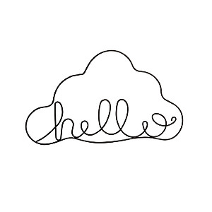 NoJo Little Love 5 Piece Comforter Set, Happy Little Clouds