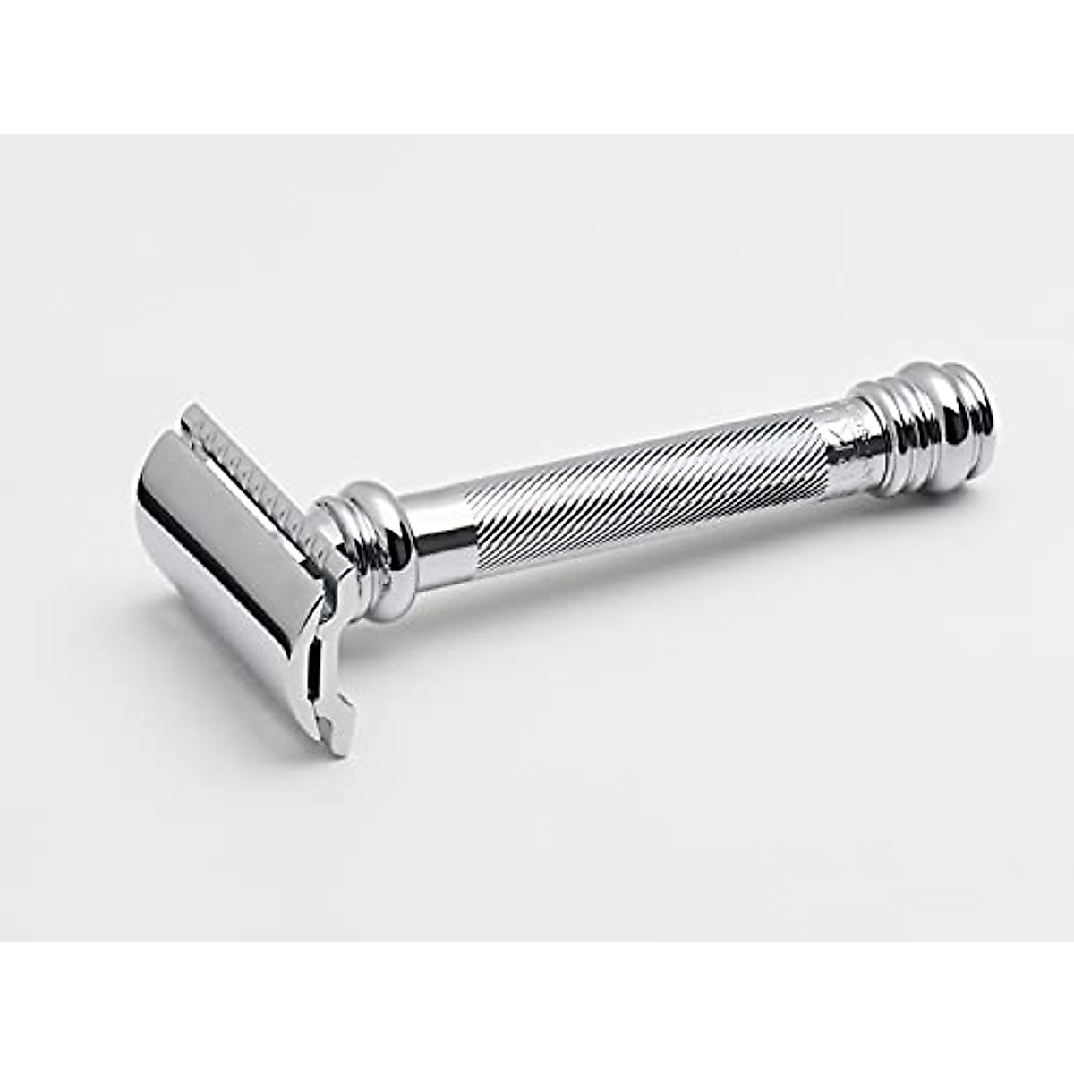 Merkur Heavy Duty Long Barber Pole Safety Razor, Chrome