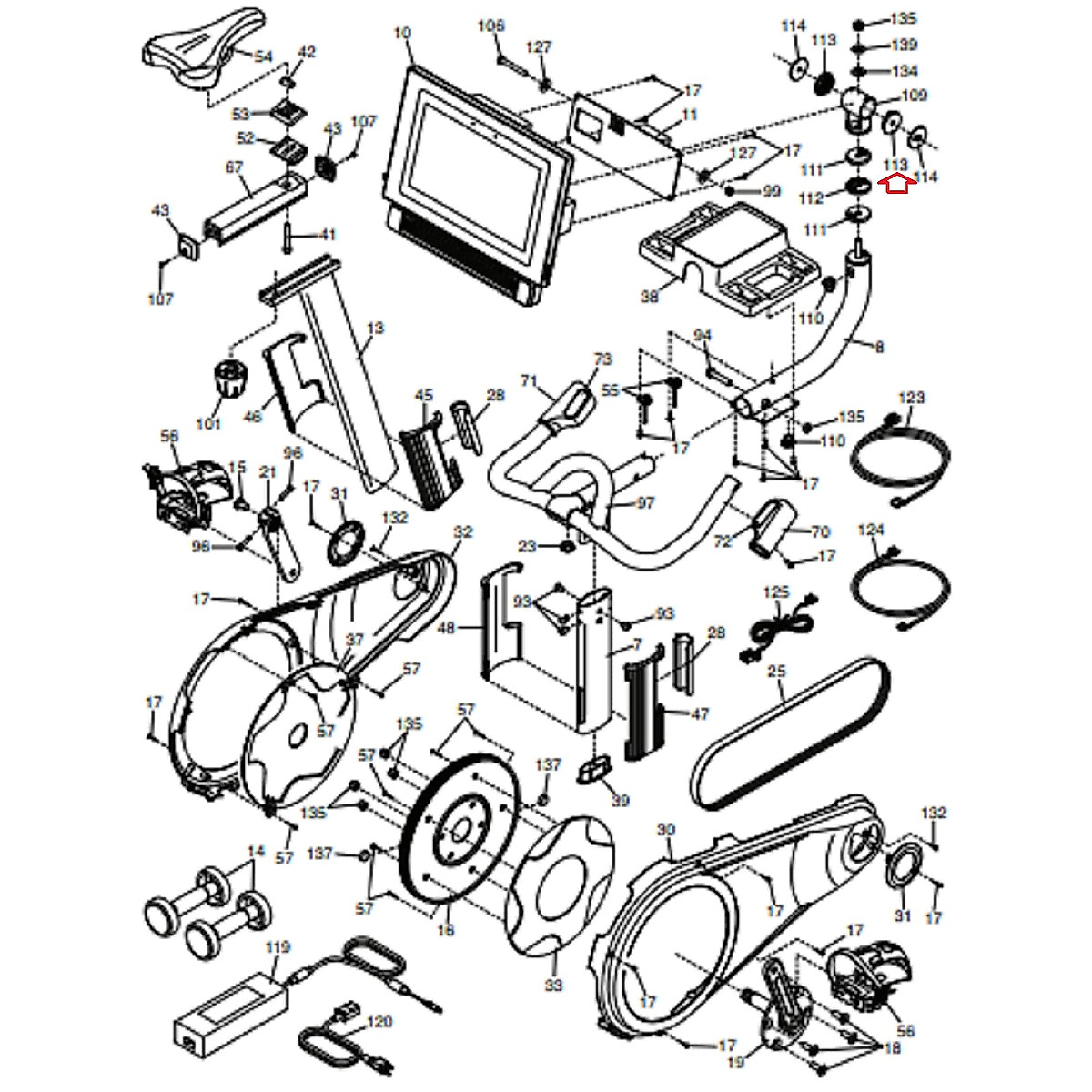Hydra Fitness Exchange Inner Pivot Disc 405261 Works W Icon Health And Fitness S22i S15i Pro 9000 Stationary Bike