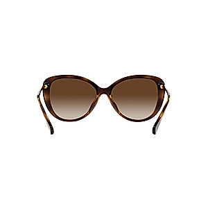 Ralph by Ralph Lauren Women's RA5288U Universal Fit Butterfly Sunglasses, Gradient Brown, 57 mm