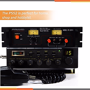 PYRAMID PS52KX 46 Amp Power Supply with Built-In Cooling Fan, 21.18, 7.95