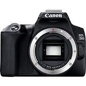Canon EOS 250D (Rebel SL3) DSLR Camera with 18-55mm f/3.5-5.6 III Zoom Lens & 75-300mm III Lens Bundle + 64GB Memory, Case, Tripod, Filters and More