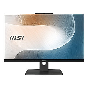 2022 MSI Modern AM242TP 12M-054US (i5-1240P, 16GB RAM, 512GB NVMe SSD, 23.8" FHD Touchscreen, Windows 11) All-in-One Computer Desktop - Black