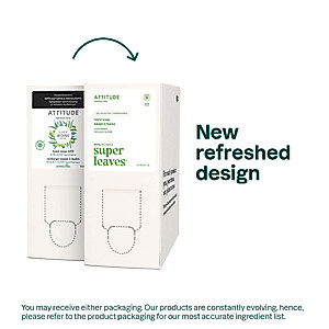 ATTITUDE Liquid Hand Soap, EWG Verified, Plant and Mineral-Based, Vegan Personal Care Products, Olive Leaves, 67.6 Fl Oz