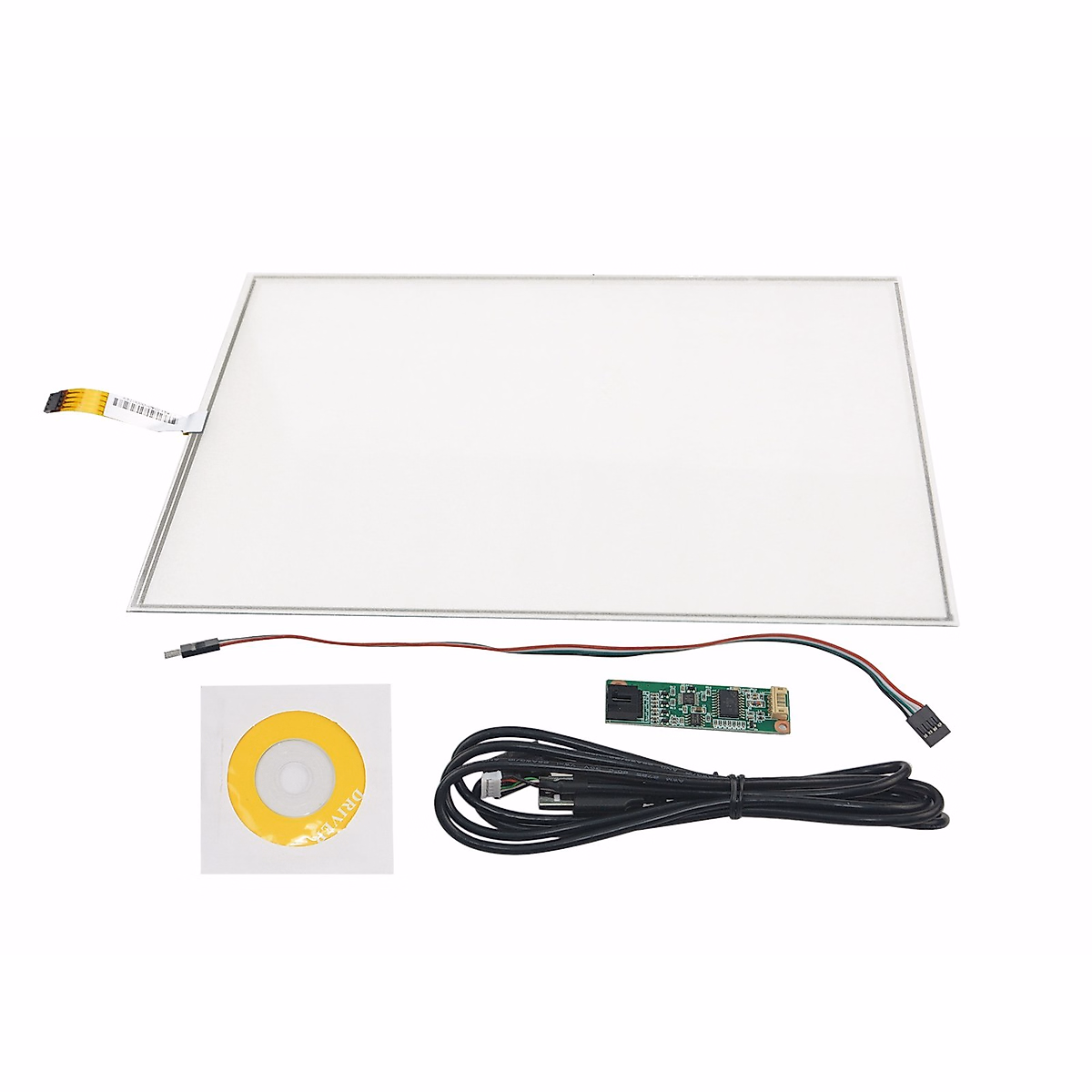 NJYTouch 17 Inch 4 Wire Resistive Touch Screen Panel Kit 355x288mm 4:3 for 17inch LCD TFT Monitor