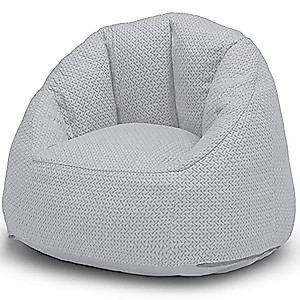 Delta Children Serta I Comfort Cozeee Fluffy Chair, Kid Size, Grey