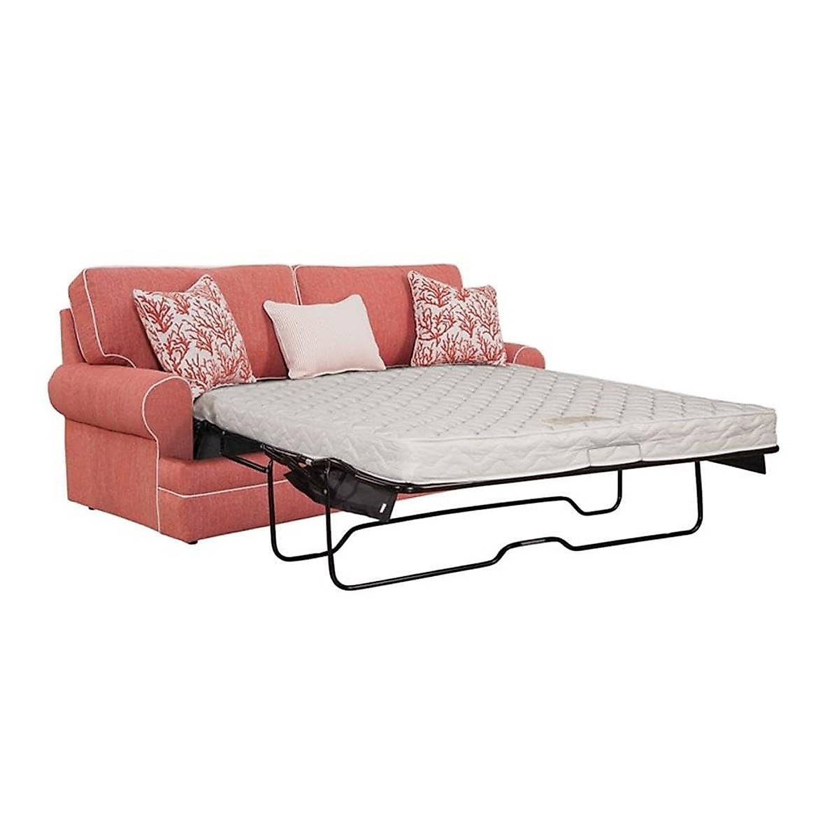 American Furniture Classics Coral Springs Model 8-040-S260C Sleeper Sofa with Three Matching Pillows Sofabed