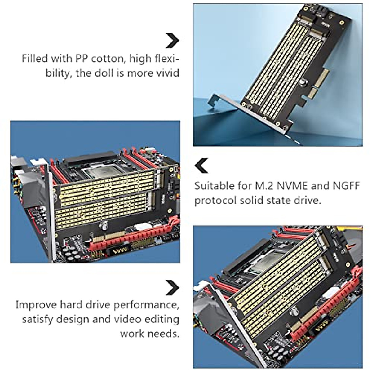 DIKACA Computer Adapter X for Dual-Bay B- I- and -Slot Express Hard Dual- Ssd Drive E I M-Key I-e Slot Bay Converter Ie State Adapter B-Key M M- Motherboard to Key Hard Drive Ssd Hard Drive Ssd