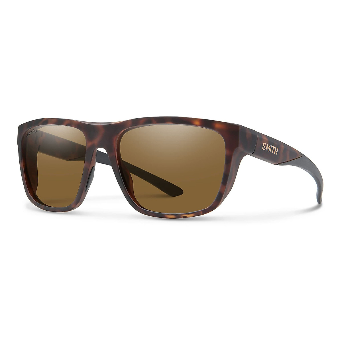 SMITH Barra Sunglasses with Chromapop Lenses - Polarized Sunglasses - for Men & Women - Matte Tortoise ChromaPop Glass Polarized Brown