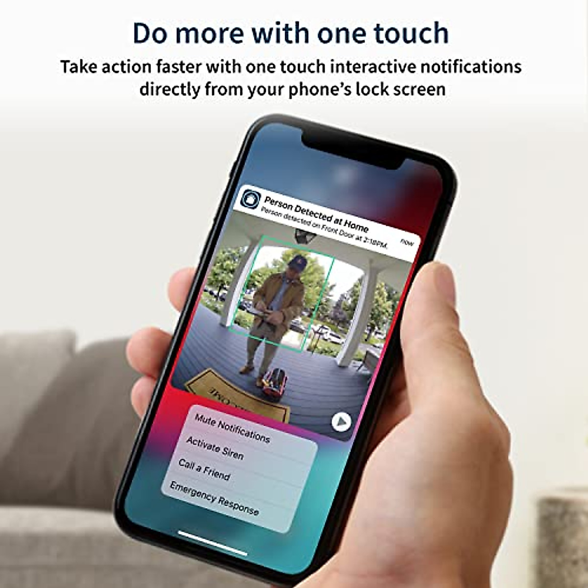 Arlo Essential Video Doorbell Wire-Free - HD Video, 180° View, Night Vision, 2 Way Audio, Direct to Wi-Fi No Hub Needed, Wire Free or Wired, Black - AVD2001B