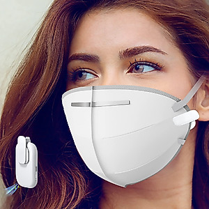 Face Mask Fan Clip On for Child Adult USB Rechargeble Mini Small Cool Air Mask Fan Portable Mini Wearable Clip Mask Fan