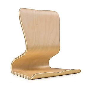 MOCOHANA Vinyl Record Display Stand Shelf Premium Wood LP Album Storage Holder Home Office Storage Rack Compatible with All CDs,Burlywood