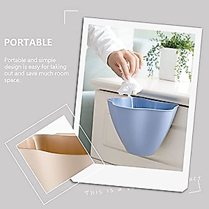 Zerodeko 3pcs Collecting Bins Food Hanging Creative Storage Kitchen Uncovered Office Container Cans Door Blue Basket Containers Bedroom from Bathroom Compost Household Can Trash Sundries