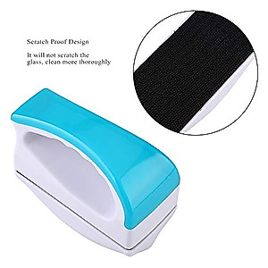 Fish Tank Magnetic Cleaning Brush, Aquarium Double Side Glass Cleaner Fish Tank Glass Seaweed Scraper Cleaner Aquarium Window Cleaning Magnets Brush(M)