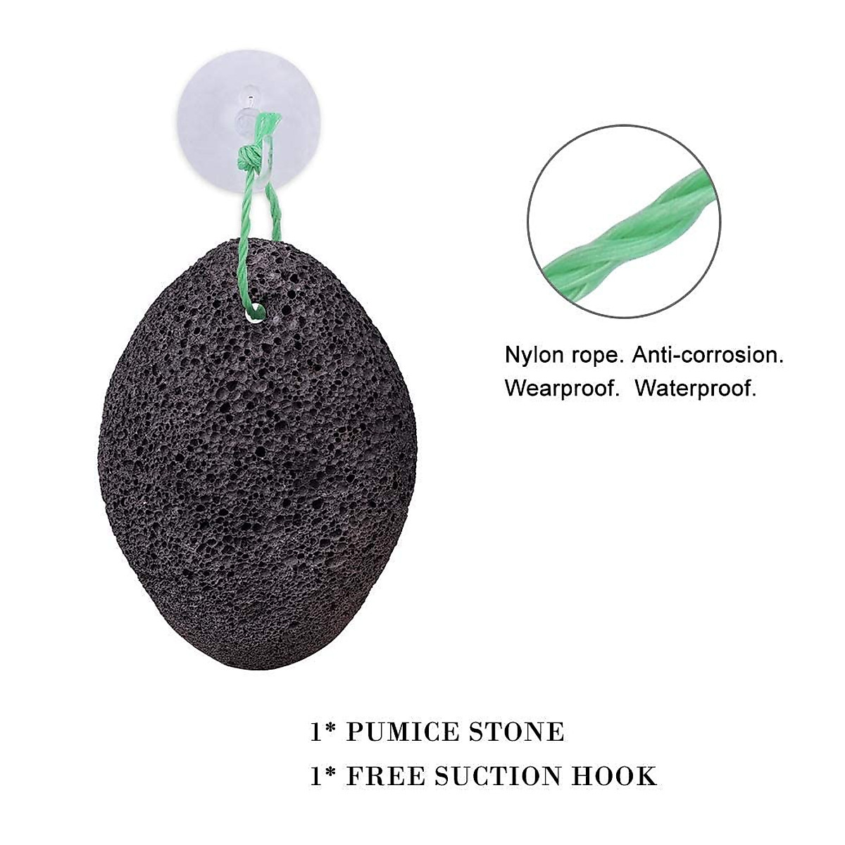 KuuCare Pumice Stone for Feet, Natural Earth Lava Pumice Stone - Foot File Callus Remover for Feet Heels, Pedicure Exfoliator for Dead Skin, Hard Skin and Foot Scrubber