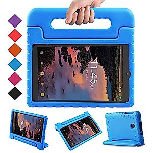 BMOUO Kids Case for Alcatel Joy Tab 8 2019/T-Mobile 3T 8 Tablet 2018/A30 Tablet 8 2017, Lightweight Kid-Proof Handle Stand Case for Alcatel Joy Tab 2019/Alcatel 3T 8 2018 / A30 8 inch 2017 - Blue
