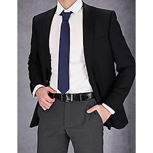 Steve Madden Men's Dress Casual Every Day Leather Belt, Black/Brown (Burnished), 40