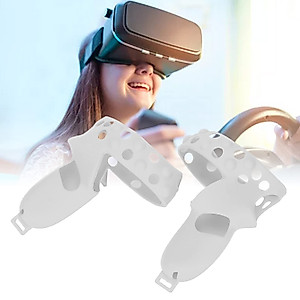 VR Controller Handle , VR Joystick Silicone Washable Sweatproof for Quest 2(grey)