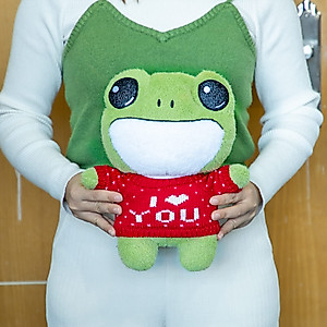 Putrer Frog Plush Toys,11.8" Frog Stuffed Animals,Gift for Children Birthday,New Year (Frog-C)