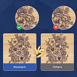 Roomark 10W Output Laser Engraver Machine, Laser Cutting Machine, Engraving Wood and Metal, 400 * 400mm Maximum Working Size, Laser Cutter and Engraver Machine