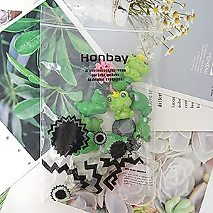 HONBAY 11PCS Resin Frog Miniature Figurines Cute Frog Cake Topper Mini Frog Animals Model Moss Landscape Terrarium Crafts for Garden Home Decoration (11 Styles)