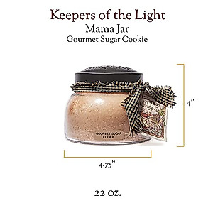 A Cheerful Giver - Gourmet Sugar Cookie Mama Scented Glass Jar Candle (22oz) with Lid & True to Life Fragrance Made in USA