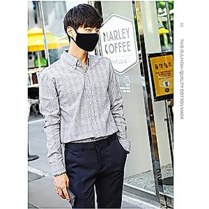 Pack 3 Dust Mouth Mask - All Cotton - Reusable Cloth Comfy Breathable Material Black Pack 3pcs