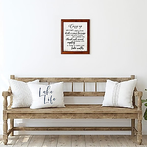 Cozy Up - Beach Wall Art, This Rustic Typography Ocean Wall Decor Sign Print is Ideal Decoration for Beach & Lake House, Cabin, Lodge Decor & Great Reminders to Relax & Celebrate Life! Unframed - 8X10