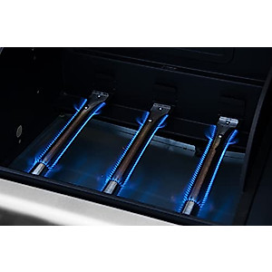 Royal Gourmet ZH3002SC 3-Burner 25,500-BTU Dual Fuel Propane and Charcoal Combo with Protected Grill Cover, Silver