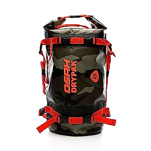 BORLENI Motorcycle Dry Bag Waterproof Motorcycle Luggage Bag Motorcycle Duffel Bag for Skiing Travel Hiking Camping Boating Riding Fishing (Camouflage,40L)