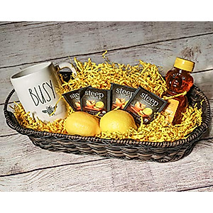 MagicWater Supply Crinkle Cut Paper Shred Filler (1 LB) for Gift Wrapping & Basket Filling - Yellow