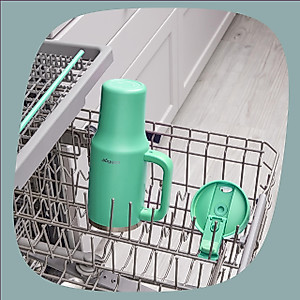 Contigo Tumbler 1200 ml with Handle | Stainless Steel Vacuum Insulated Water Bottle with Straw and Lid | Cold for 29 Hours | Travel Mug | Thermal Flask | BPA Free | Reef