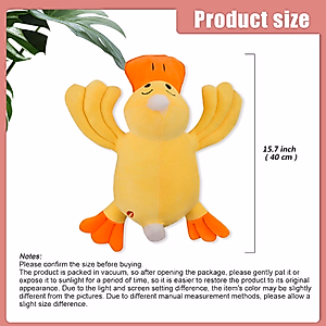 HFZXM 15.7'' Yellow Duck Stuffed Animal Duck Plush Soft Toy Plush Pillow Gift for Kids