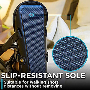 BraceAbility Sleeping Stretch Boot - Plantar Fasciitis Night Foot Splint Adjustable Achilles Tendonitis Brace for Fascia, Tendon and Calf Stretching, Heel and Bone Spur, Arch Pain Treatment (Medium)