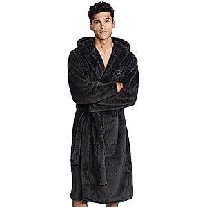 UGG Mens Beckett Bathrobe, Ink Black, Medium-Large US