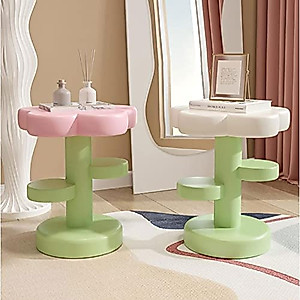 VejiA End Table Unique Flower Shaped Side Table, Small Accent Nightstand, Couch Table End Table Bedside Tables, Living Room Coffee Table, and Sofa Table 20.4 * 23.6 Inches Sid