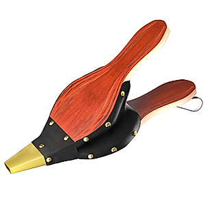 VODA Mini Sized Fireplace Wood Bellows Air Blower for Indoor and Outdoor Camping Cooking BBQ