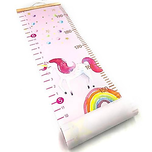 HomeEvolution Kids Growth Chart Height Measuring Chart, Unicorn Canvas Wall Hanging Rulers for Baby Children Girls Bedroom Decor…