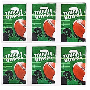 Oringaga 50 PCS Football Theme Plastic Bags/Souvenir Gift bags/Gift Bags Party Supplies Bags Party Supplies Decoration Suitable for Football Theme Parties