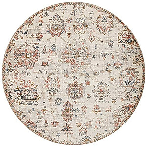 Loloi II Saban Collection SAB-09 Ivory/Multi, Traditional 5'-3" x 7'-6" Area Rug