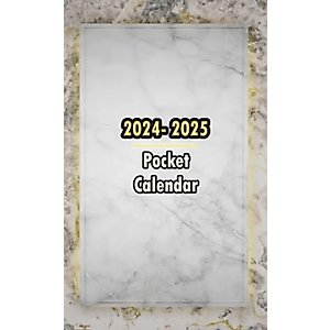 2024-2025 Pocket Calendar: Purse Size 4 x 6.5 - 2 Years Monthly Planner for Purse / from January 2024 to December 2025: each month/ 2 pages – ... Contacts, Pasword Log, Holiday ... and more