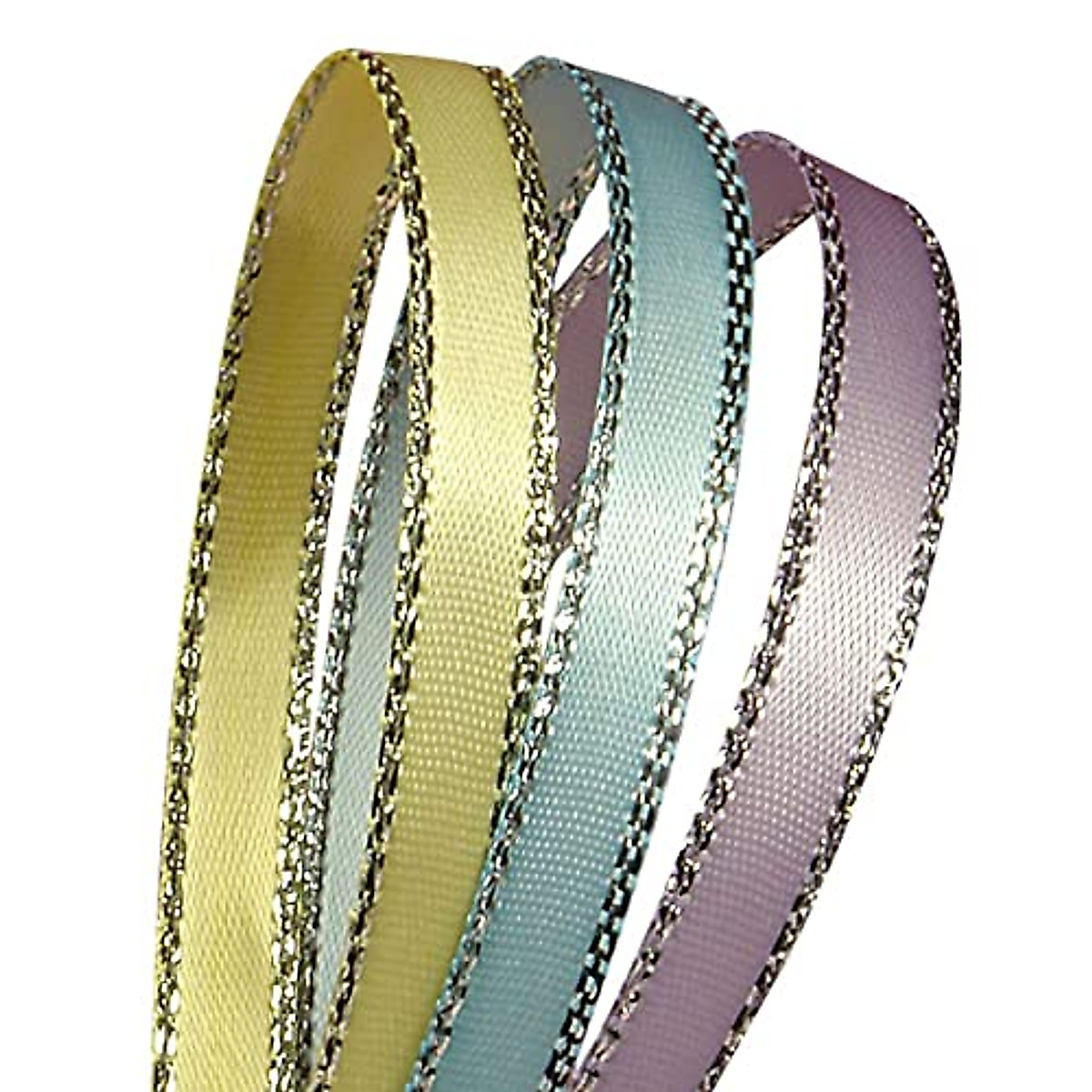 Party Favors Plus Brand Personalized Ribbon 3/8" Satin Silver Edge 50 Made Bows for Weddings Baby Showers etc Favor